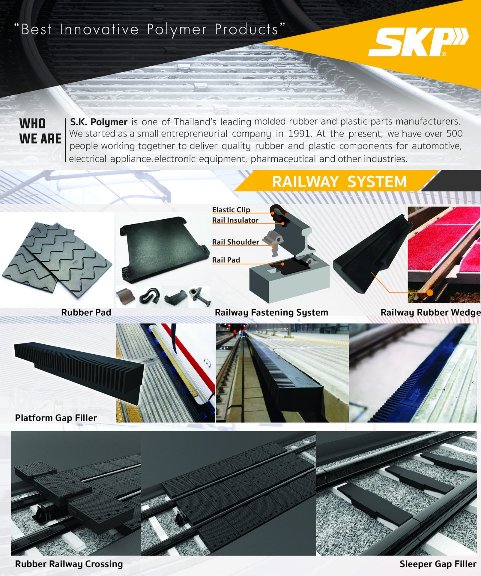 Railway System | SKP Brand Rubber Products