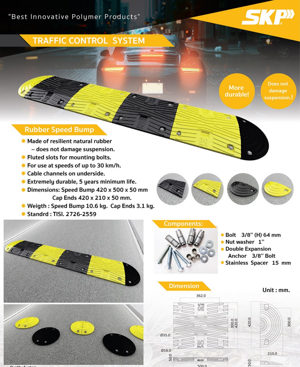 TRAFFIC CONTROL SYSTEM | SKP Brand Rubber Products